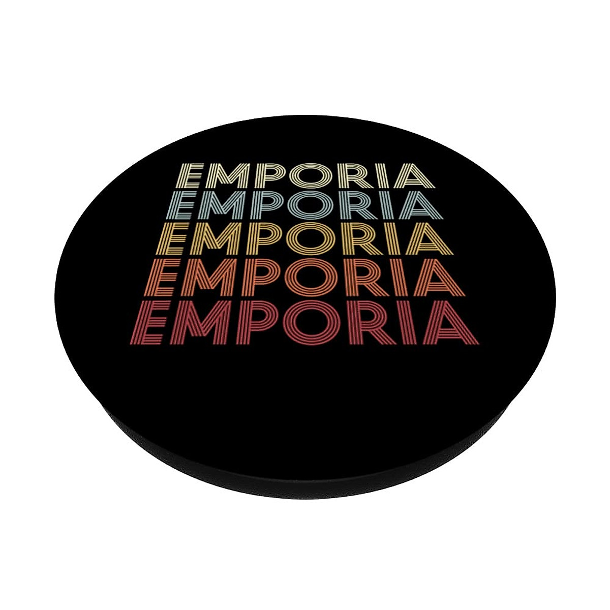 Emporia Kansas Emporia KS Retro Vintage Text PopSockets Swappable PopGrip