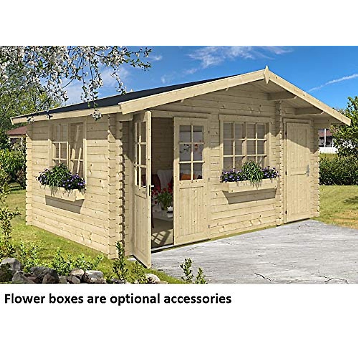 Allwood Estelle 4 | 148 SQF Cabin Kit, Garden House