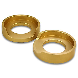 MCBAY PERFORMANCE 1/2" Lift Billet Aluminum Rear Coil Spring Spacer Set/Pair Compatible with Ford 70's-10's, Late 60's-80's GM Passenger Cars & Newer GM Trucks SUV's - MADE IN USA