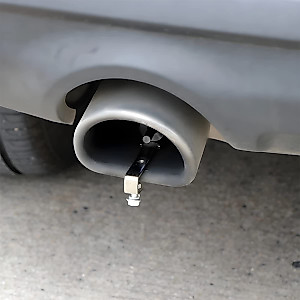 2PCS Turbo Sound Whistle Simulator, Aluminum Alloy Blow off Valve Muffler Sound Booster for Auto Exhaust, Car Roar Maker Tail Pipe Whistle, Styling Running Accessories for Most Cars (Black)