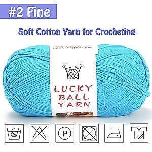 1PCS Milk Cotton Yarn,Yarn for Crochet,Amigurumi Yarn,Crochet Yarn for Crocheting,Cotton Yarn,Soft Yarn for Sweater,Hat,Socks,Baby Blankets(Dark Lake Blue)