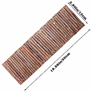 Hermit Crab Climbing Toys, Wooden Hermit Crab Hideout, Reptile Tank Habitat Decor, Bendable Ladder Bridge Tunnel Toys for Lizard Chameleon Hamster Rats Chinchilla Guinea Pig Rabbit Bearded Dragon