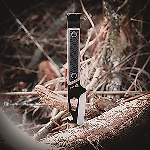 REAPR 11015 Versa TAC Wrecking Bar, Tactical Multitool Pry Bars for Demo, EDC, and Survival Gear, Nail Puller Tool w/Ripper Hook, 4" Blade Head, and More