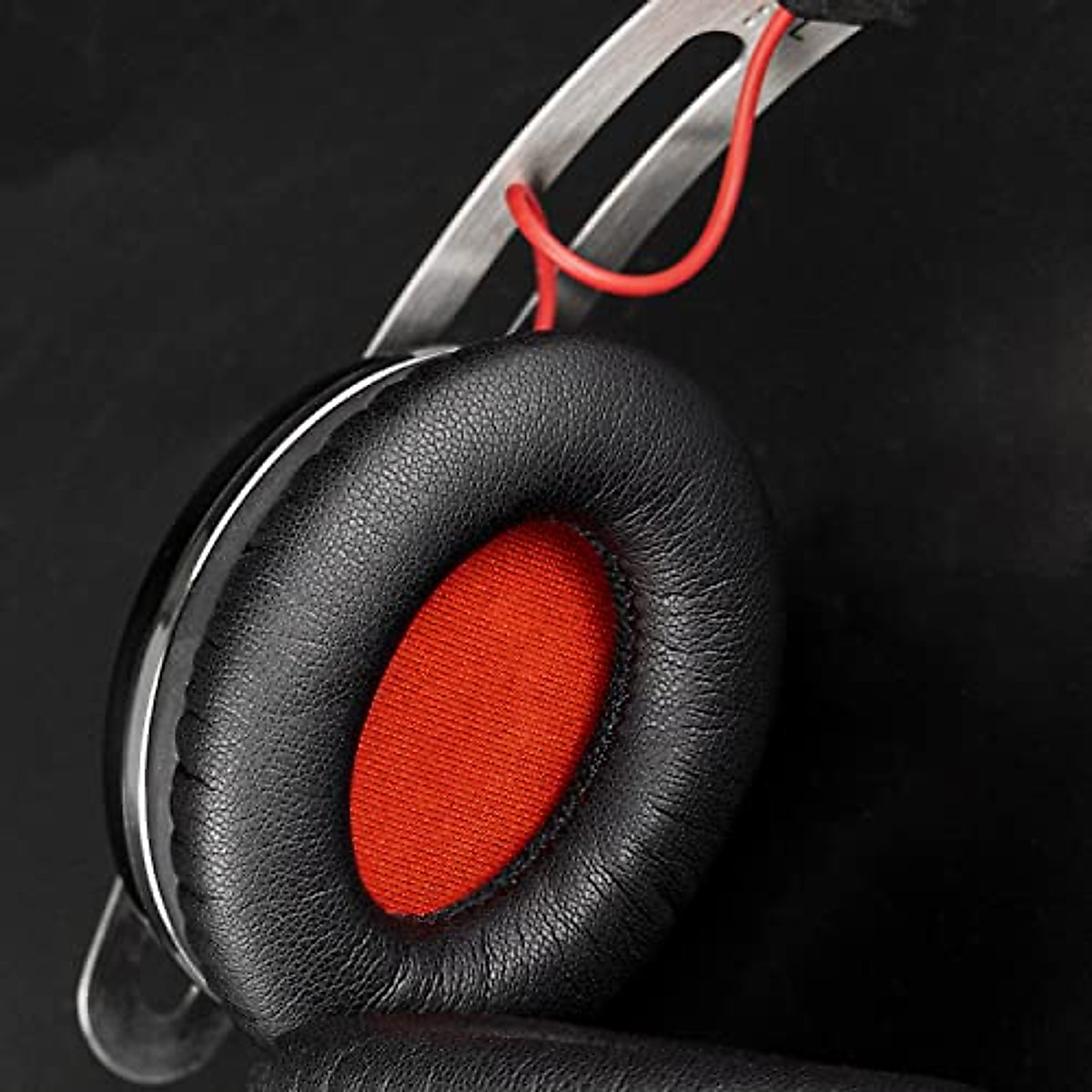 SOULWIT Earpads Replacement for Sennheiser Momentum On-Ear 1, On-Ear 2, On-Ear HD1 Headphones, Ear Pads Cushions with Noise Isolation High-Density Foam