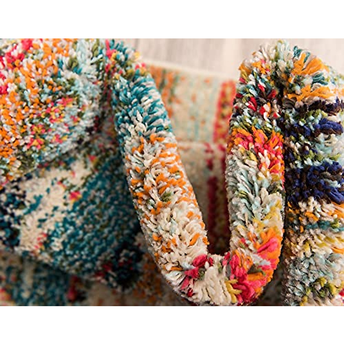 Unique Loom Sedona Collection Distressed, Southwester, Over-Dyed, Vintage Area Rug, 9' 0" x 12' 0", Blue/Beige