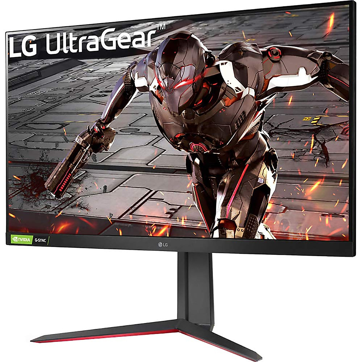 LG 32GN550-B 32" Ultragear FHD 165Hz HDR10 Dual Gaming Monitor with G-SYNC Bundle with Deco Gear Mechanical Keyboard Cherry MX Red + PC Streaming USB Microphone for Gaming