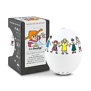 Kids BeepEgg – Egg Timer for Boiling Eggs – Musical Egg Cooker for Soft, Medium, Hard Boiled Eggs – Food Safe – Singing Floating Egg Timer – Egg Cooker for 3 Levels of Doneness - Brainstream