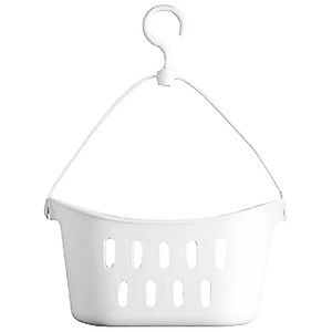 iplusmile Shower Caddy Hanging Hanging Plastic Storage Basket Shower Caddy Basket Laundry Organizer Container Trolley Basket for Organizing Bathroom Kitchen Dorm Room Shower Caddy Portable