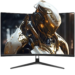 CRUA 32" 144Hz/180Hz Curved Gaming Monitor,1800R Display,1ms(GTG) Response Time, Full HD 1080P for Computer Monitors, Laptop, Auto Support Freesync and Low Motion Blur, DP, HDMI Port-Black