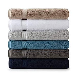Supima Cotton Bath Towel Set by Laguna Beach Textile Co - 2 Bath Towels - Hotel Quality, Plush, 730 GSM - Large, 57" x 30" White