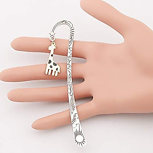 BUANA Animal Giraffe Bookmark Giraffe Page Marker for Reading Lovers Animal Lovers Writers Students Book Club Gifts Graduation Gifts (Animal Giraffe Bookmark)