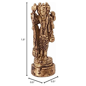 Purpledip Rare Miniature Statue Dattatreya (Brhma-Vishnu-Shiva): Holy Trinity of Hindu Gods, Unique Collectible Gift (11169)