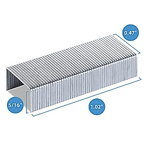 EZWORK Standard Staples, 5/16 inch Length, 40-60 Sheet Capacity, 5000 Staples, 10 Pack General Purpose Staple, Jam Free Sharp Chisel Point Staples for Most Standard Desktop Stapler (5/16'' Length)