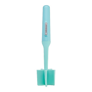 Farberware Heat Resistant Nylon Meat and Potato Masher Safe for Non-Stick Cookware, 10 inch, Aqua