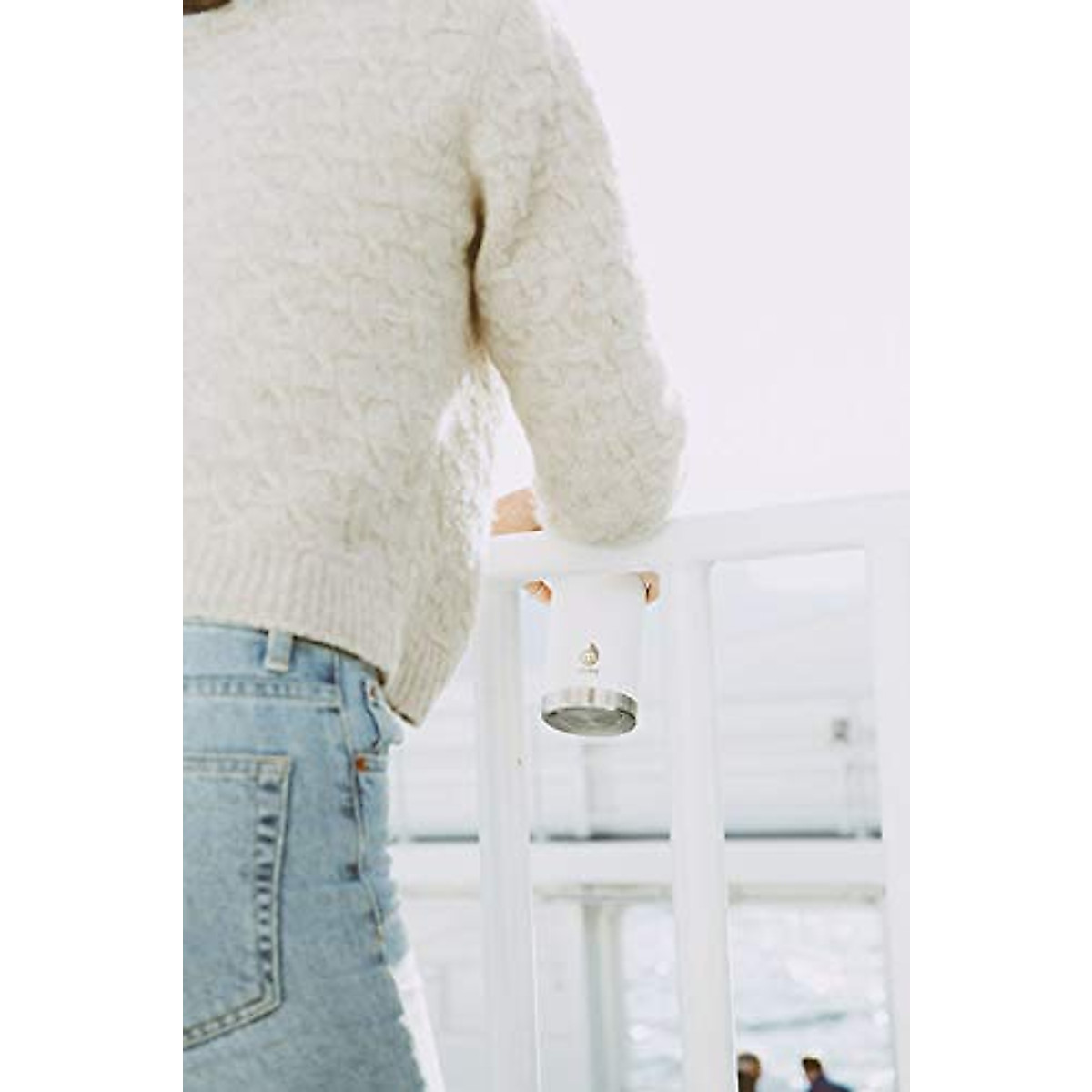 Mizu V5-15 oz. Stainless Steel Vacuum Insulated Wide Mouth Bottle with Coffee Lid, Ice Blue, One Size