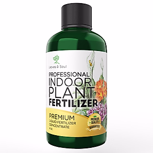 Professional Liquid Indoor Plant Fertilizer | 3-1-2 Concentrate for Plants and Flowers | Multi-Purpose Blend & Gardening Supplies | 8 oz Bottle