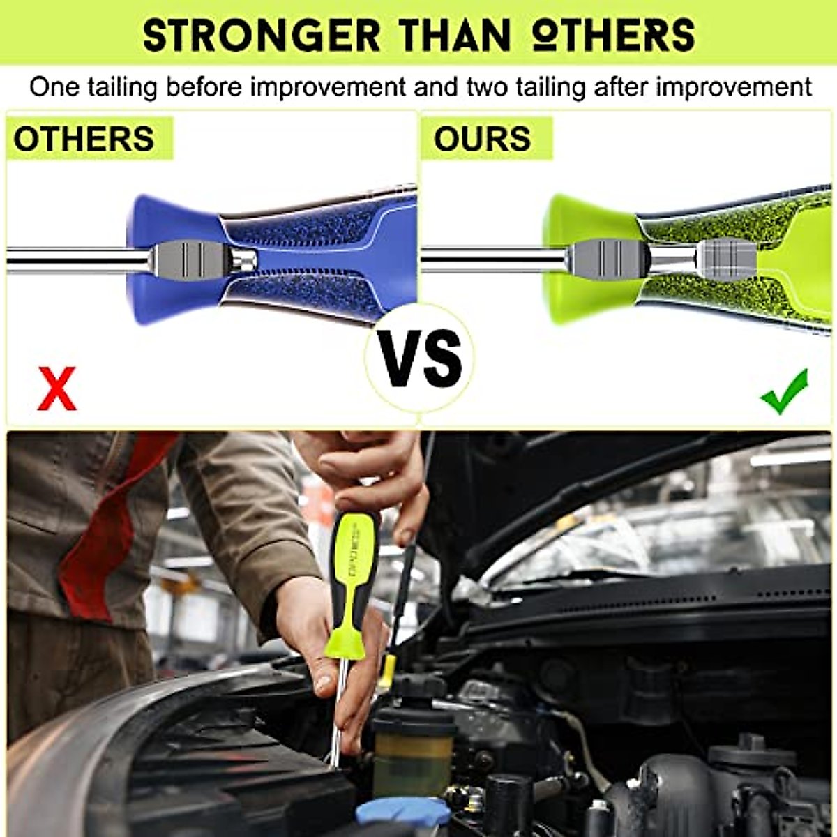 OPOW Magnetic Screwdriver Set with Storage Case, 30-Piece Professional Screwdrivers Includes Slotted/Phillips/Hex/Torx/Square/Pozi Head, Ratcheting and Screwdriver Bits, Non-Slip Handle Design.