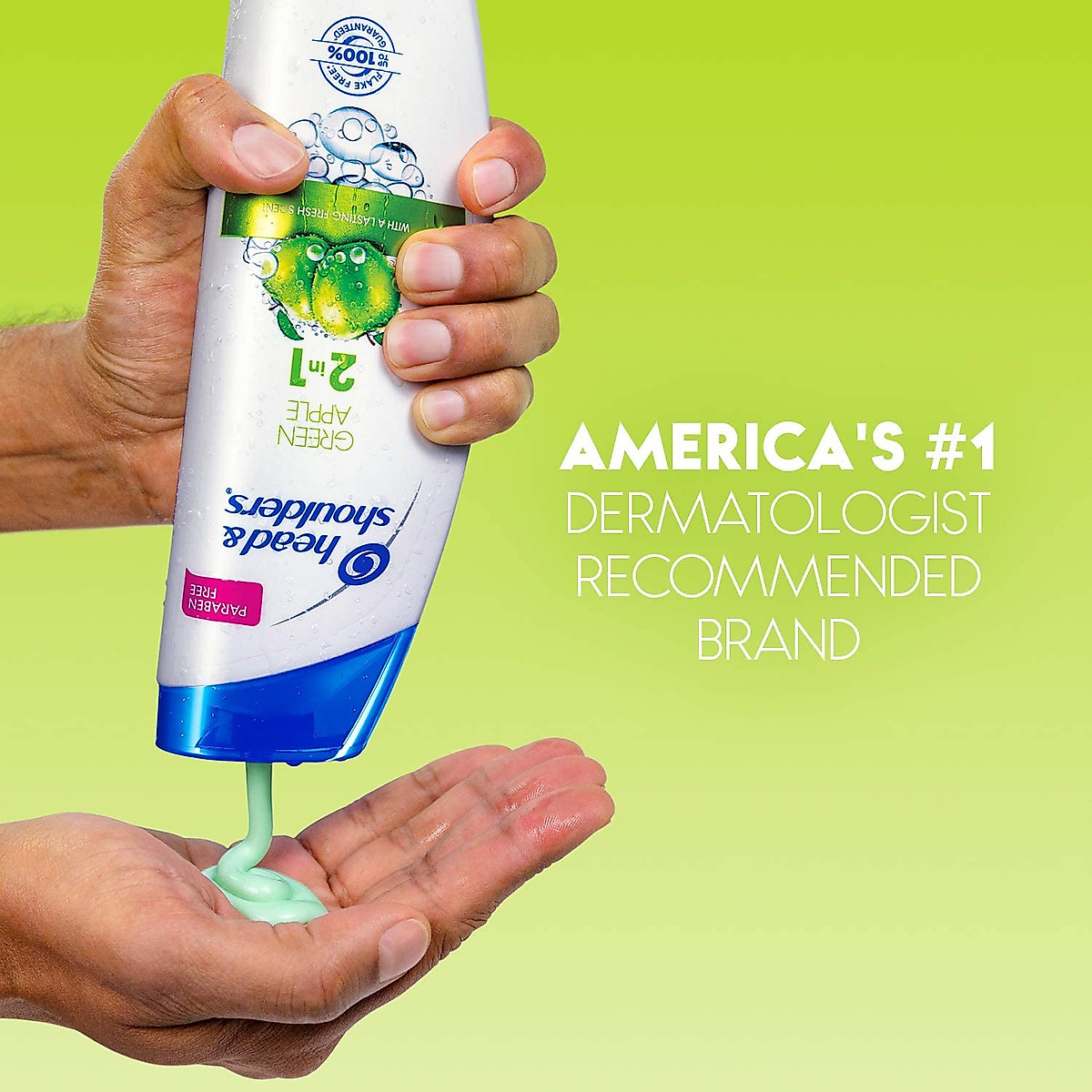 Head and Shoulders, Dandruff Shampoo, Green Apple - 13.53 Fl Oz (Pack of 3)