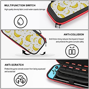 Sweet Banana Fruit Carrying Case For Nintendo Switch Protective Portable Hard Shell Pouch Travel Game Bag