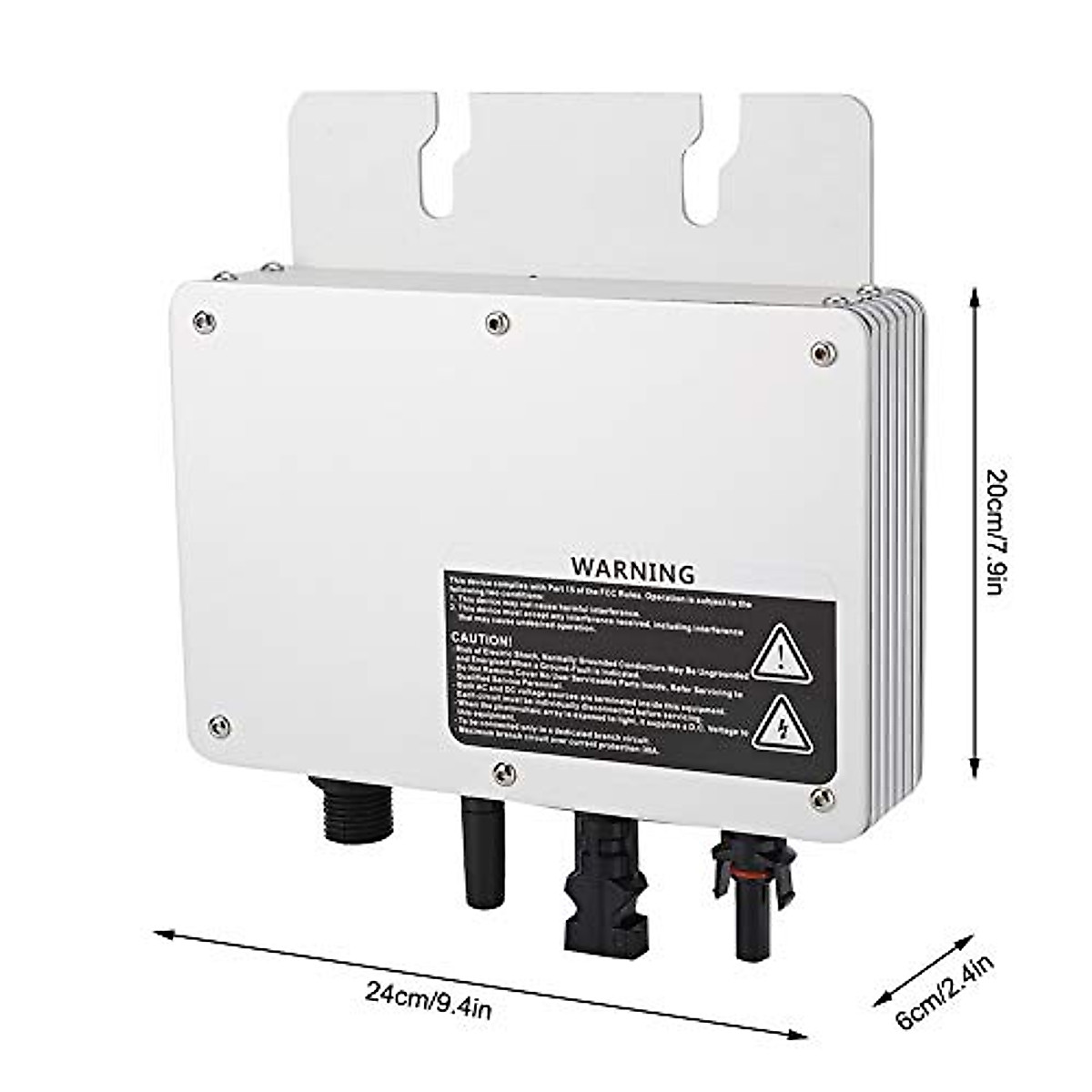 Solar Grid Tied Micro Inverter, Grid Tie Inverter, Aluminum Alloy Waterproof Power Grid Tie Micro Inverter Voltage 80-160VAC/180-280VAC Free Intelligent Monitoring System