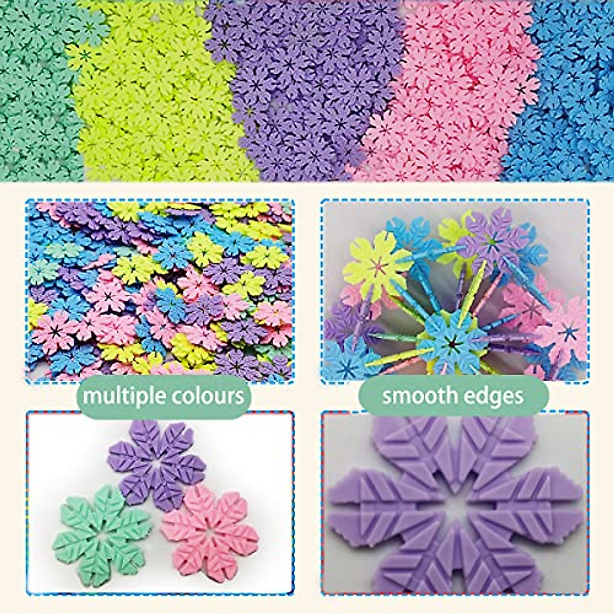 QUN XING STEM Toys Building Blocks Educational Toys 720 Pieces Construction Interlocking Plastic Flake Disc Set Great STEM Toy for Kids 6+ Years Old Boys and Girls