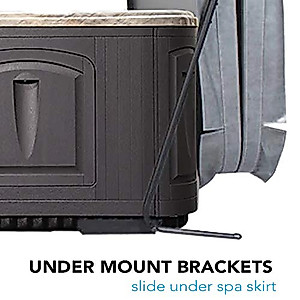 Puri Tech Pivot Under Mount Spa Cover Lift Removal System Bracket - Black