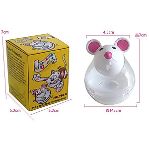 2pcs Cat Slow Feeder Cat Food Ball,Mice Water Droplet Bone Tumbler Shaped Pet Treat Ball Cat Food Toy Ball,Cat Slow Feeder,Cat Enrichment Toys