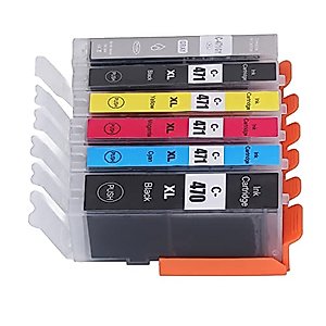 FTVOGUE Ink Cartridge Replacement Printer Ink Cartridge Accessory for PIXMA MG5740 MG6840 MG7740 TS5040 TS6040 TS8040 (BK BK C M Y GY 6 Colors)