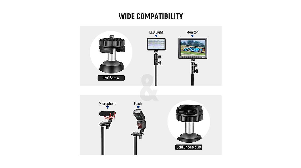 NEEWER Light Stand Mount Adapter – Durable & Universal