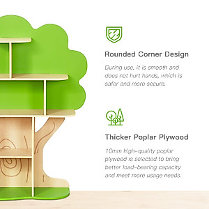 OOOK Tree Bookshelf for Kids Reading Nook, Montessori Book Shelf for Classroom, Kids Room, Playroom, Nursery