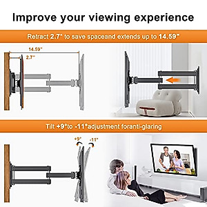 TV Wall Mount, Bracket for Most 13-30 inch LED, LCD Monitor and Plasma TVs, Max VESA 100x100mm by XINLEI (MA1330)