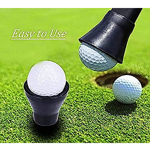 HH-GOLF 6 Pack Golf Ball Picker, Suction Cup Golf Ball Retriever, Golf Ball Pick up for end of Putter