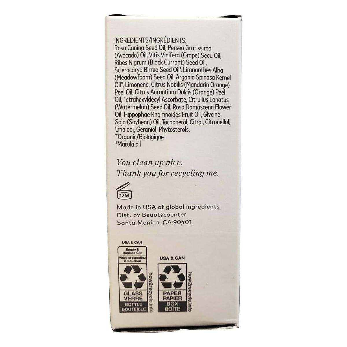 BeautyCounter Counter+ Brightening Facial Oil 20ml 0.67 oz By Beauty Counter New Packing