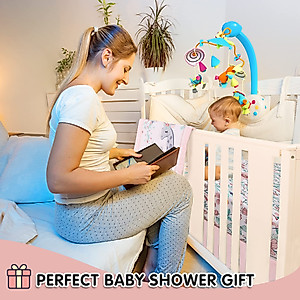 Honkaii Giraffe 3-Piece Crib Bedding Set, Baby Nursery Bedding Sets Including Crib Quilt, Crib Skirt, Crib Sheet, Pink Crib Sets for Girls