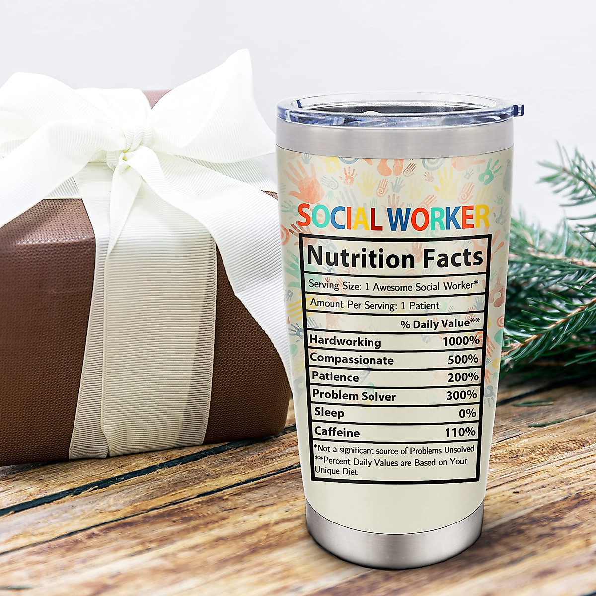 ZANIION Social Worker Gifts For Women Tumbler, Best Social Worker Gifts - Appreciation Gift For Social Workers - Funny Social Works Birthday Gift Ideas Coffee Cup 20oz