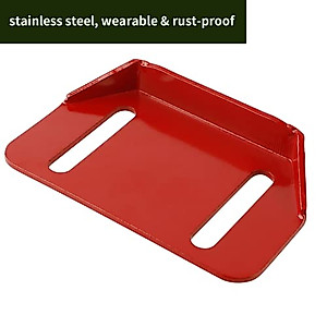 SIMPERAC 784-5580 Skid Shoes for MTD 784-5580-0637 Slide Plates Fits for Cub Cadet Craftsman Snow Blower with Mounting Hardware (2 Red Packs)