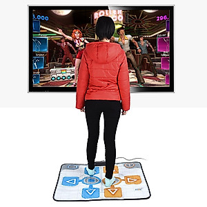 Sonew Double Person Non-slip Party Dancing Pad Dance Mat Compatible for Nintendo Wii Console Game