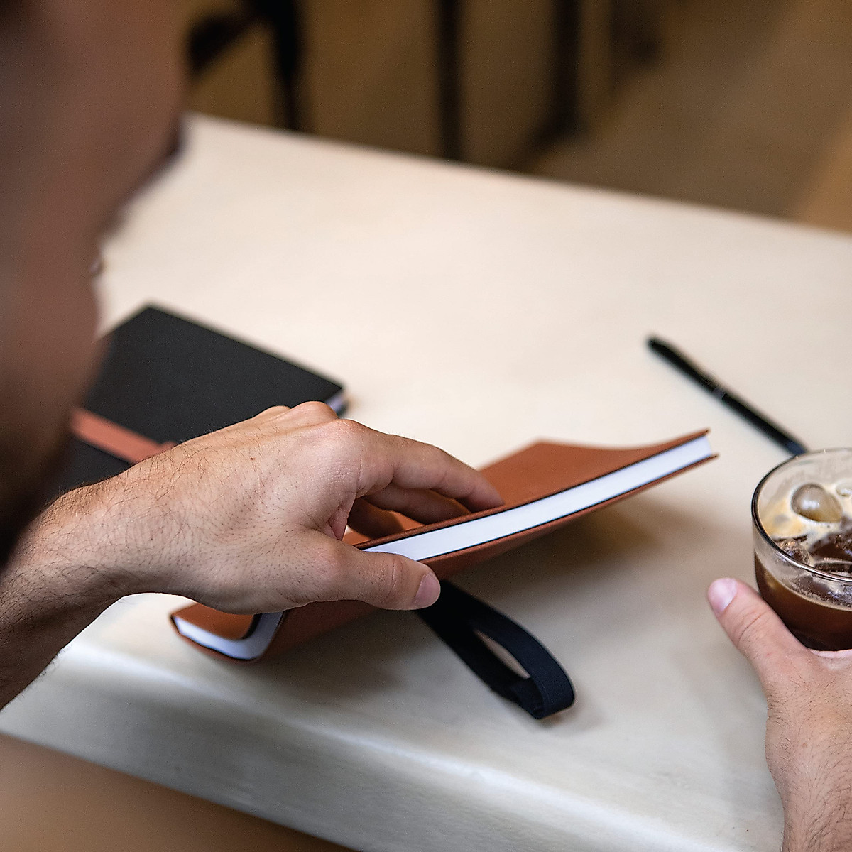 Letts Oslo Weekly/Monthly Planner, 12 Months, January to December, 2024, Sewn Binding, A5 Size, 8.25" x 5.875", Multilingual, Tan (C082334-24)