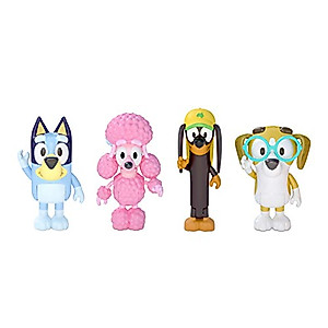Bluey and Friends 4 Pack of 2.5-3" Poseable Figures