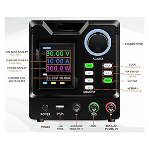 Adjustable DC Voltage Regulator Power Supply 30V 10A 60V 5A Switch 220V 110V RS232 Interface(30V5A 232port,220V)