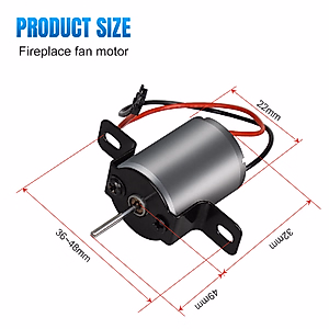 Fireplace Fan Accessories Motor and Power Generation sheet/4-Blade Heat Powered Stove Fan for Wood/Log Burner
