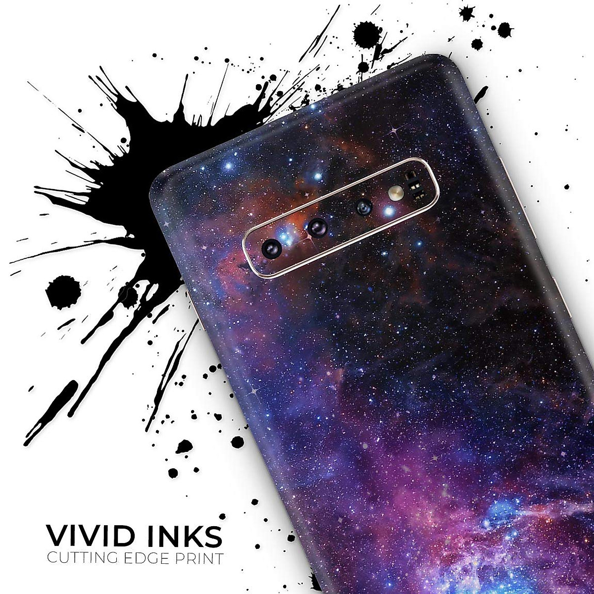 DesignSkinz Glowing Deep Space Protective Vinyl Decal Wrap Skin Cover Compatible with The Samsung Galaxy S20 (Screen Trim & Back Glass Skin)