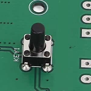 Solar Lamp Circuit Board, Overdischarge Protection Garden Lamp Control Board 2 Gears Button Switch Sensitive for 3.7V Lithium Battery