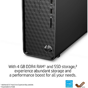 Flagship HP Slim Desktop Computer AMD Athlon Silver 3050U (Beat i3-7130u) 16GB RAM 512GB SSD AMD Radeon Graphics SuperSpeed USB-A Wifi5 Bluetooth VGA Win10 (Renewed)