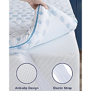 Sleepmax 4 Inch Firm Mattress Topper Full - Gel Memory Foam Mattress Topper - High Density Foam Mattress Pad for Back Pain, Firm Foam Bed Topper with Removable Cover