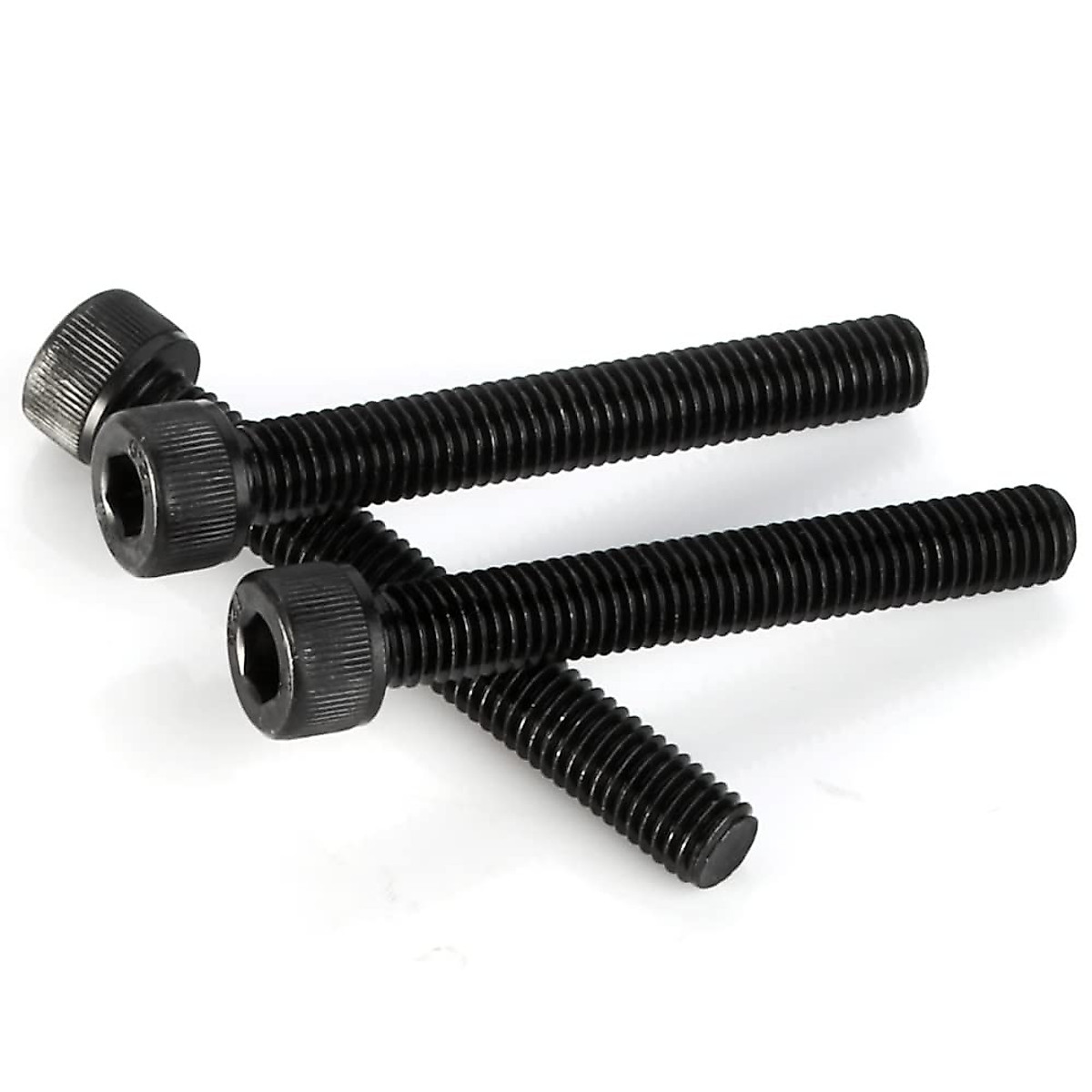 M6-1.0 x 40mm, 45mm, 50mm, 55mm and 60mm Socket Head Cap Screws, Grade 12.9 Alloy Steel, Black Oxide, 25 PCS