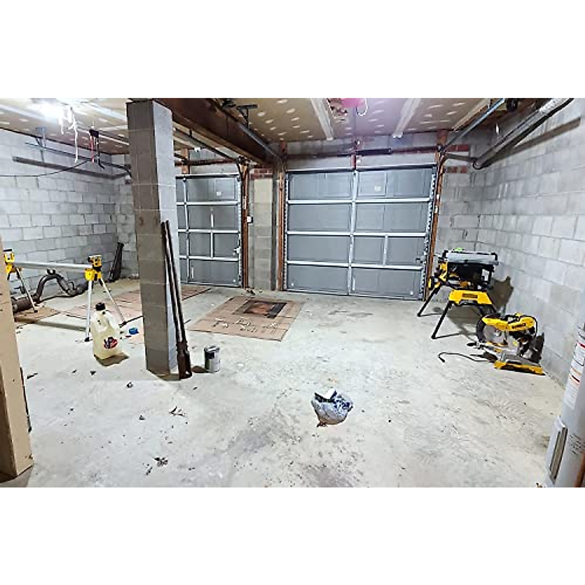 2-Pack 160W LED Garage Light with 6+1 Multi-Position Panels - 16000LM 6500K E26/E27 Deformable LED Ceiling Lights, Easy-Installation LED Lights, Workshop,Basement Bay