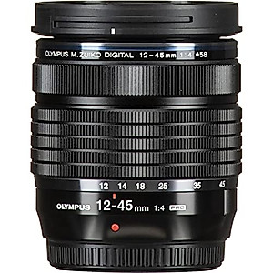 Olympus M.Zuiko Digital ED 12-45mm f/4.0 PRO Lens, Black