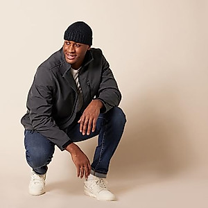 Amazon Essentials Men's Water-Resistant Softshell Jacket, Dark Grey, Small