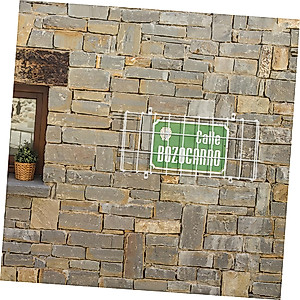jojofuny Lampshade Protection Net Exit Damage Stopper Exit Sign Wall Guard Emergency Light Cage Guard Exit Light Protective Cages Exit Signs for Business Emergency Guard Iron White